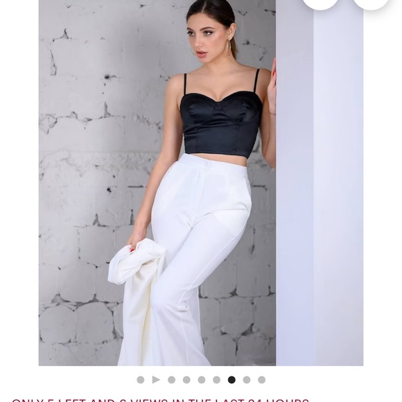 Mora Brand | Tops | Black Satin Corset Bustier Top | Poshmark